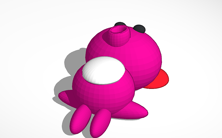 3D design birdo - Tinkercad
