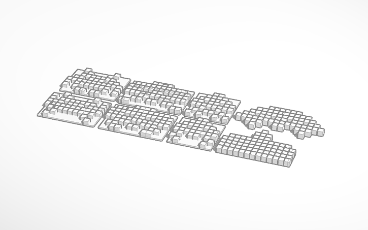 3D design Space Invaders - Tinkercad