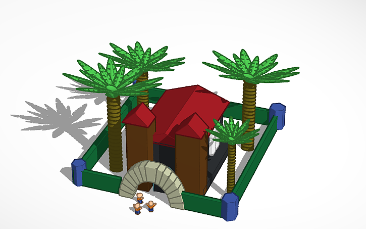 3D design tropical church - Tinkercad