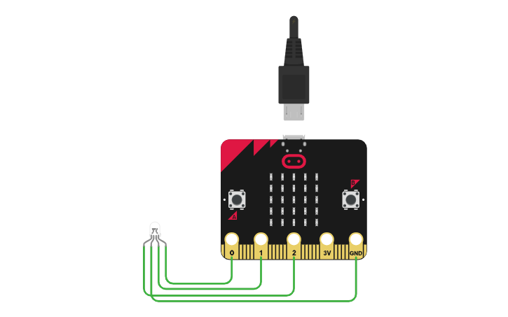 Circuit design MICROBIT - Tinkercad