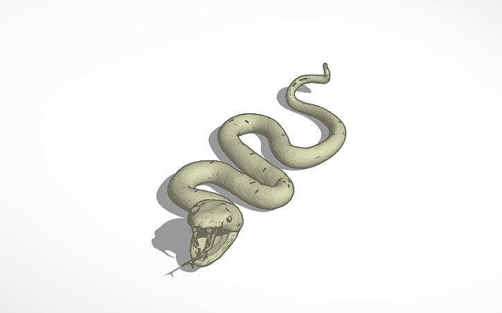 3D design Snake - Tinkercad