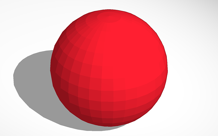 3D design Red Ball - Tinkercad