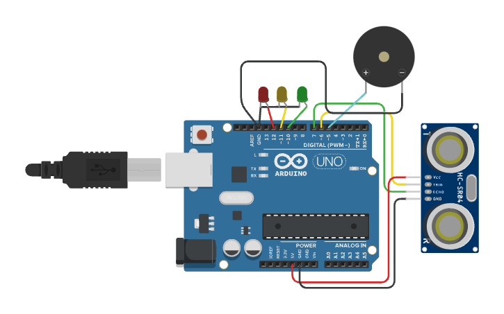 Circuit design sensor voice - Tinkercad