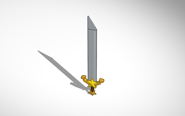 3D design The great star sword | Tinkercad