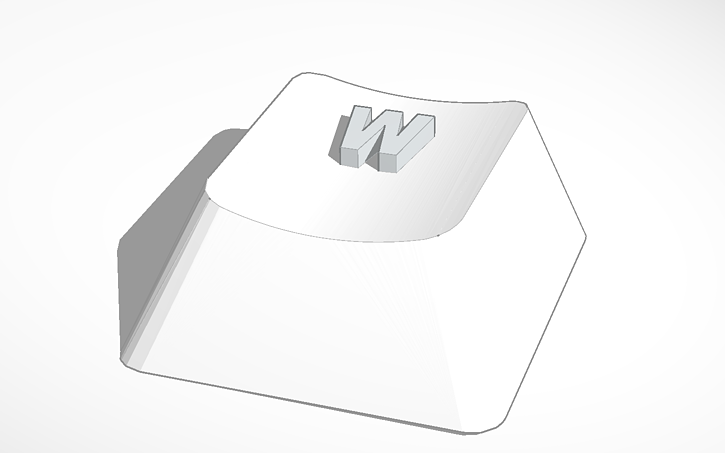 3D design Keycap Cherry MX Switch - Tinkercad