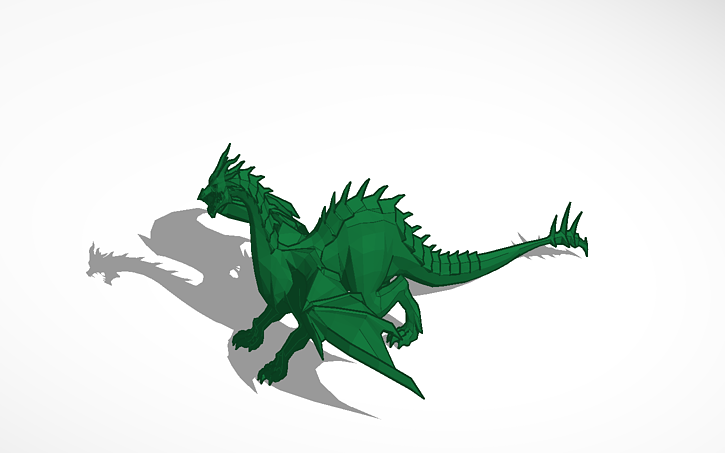 3D design dragon - Tinkercad