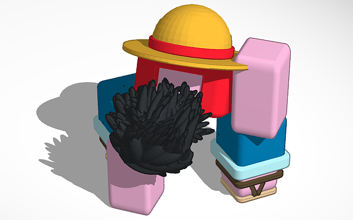 3D design Luffy - Tinkercad