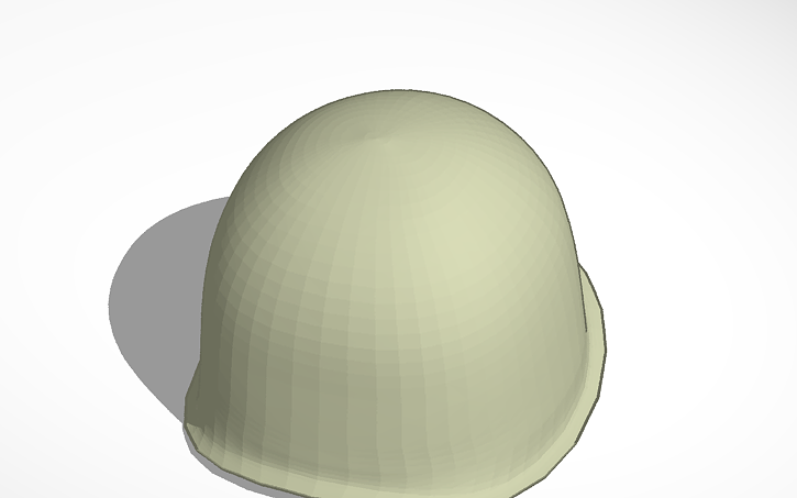 3D design M1 Helmet US WWII - Tinkercad