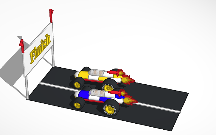 3D design race car - Tinkercad