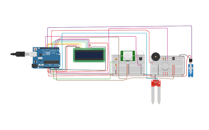 Circuit design Copy of smart home - Tinkercad