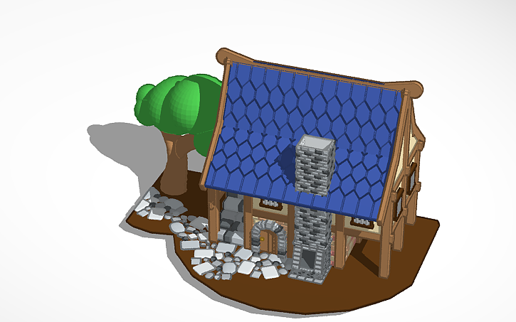 3D design house house - Tinkercad