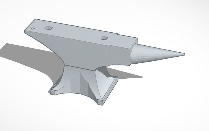 3D design soho pattern peter wright anvil - Tinkercad