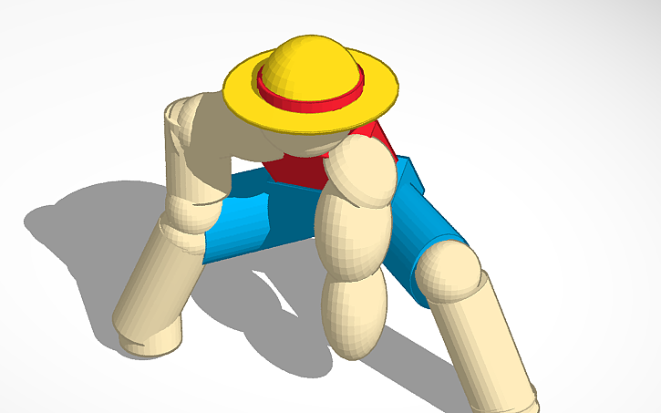 3D design luffy - Tinkercad