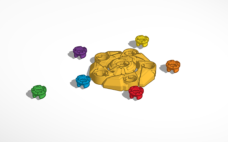 3D design Beyblade Burst Infinity power Amaterios - Tinkercad