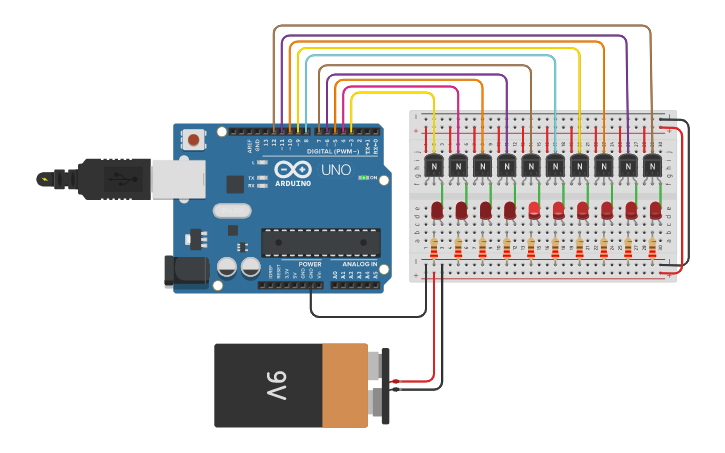 Circuit design Actividad N0 3 | Tinkercad