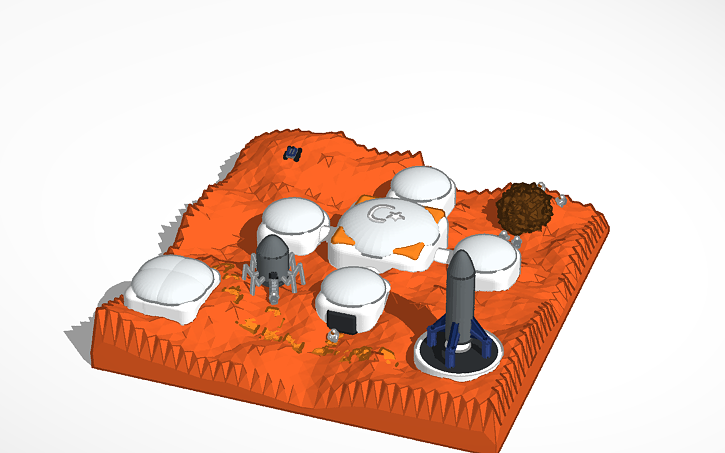 3D design Mars Yaşam Alanı YB - Tinkercad