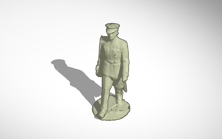 3D design Marine Statue | Tinkercad