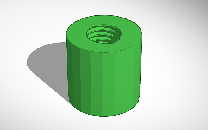 3D design One-End-Threaded-Cylinder - Tinkercad