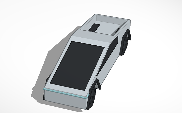 3D design Tesla Cybertruck - Tinkercad