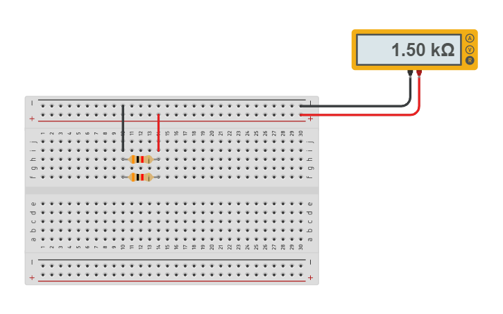 Circuit design Resistor in Parallel - Tinkercad