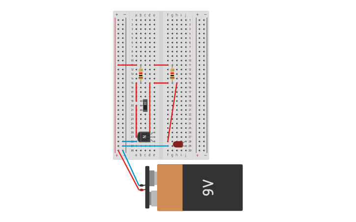 Circuit design Jacob Mars NOT Gate | Tinkercad