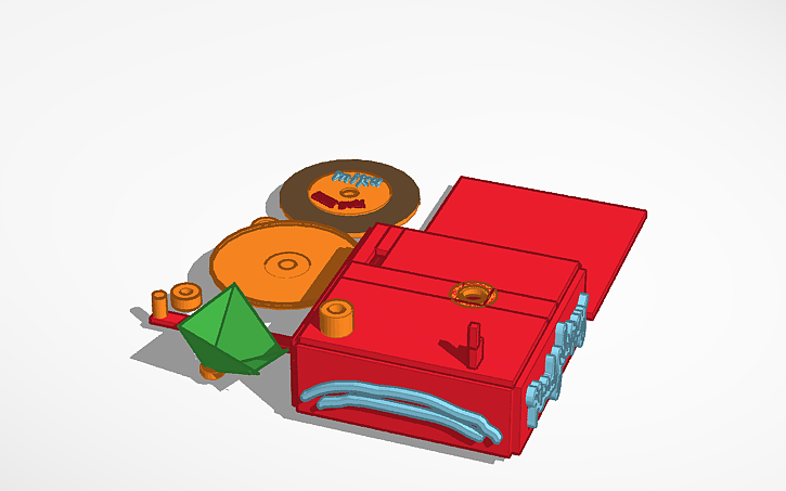 3D design inproved sound player - Tinkercad