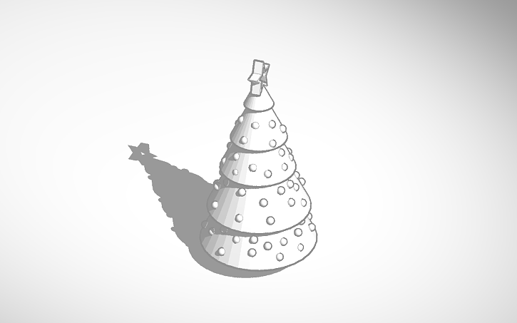 3D design Christmas tree - Tinkercad