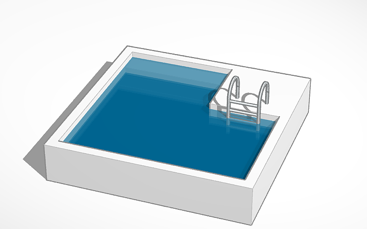 3D design swimming pool - Tinkercad