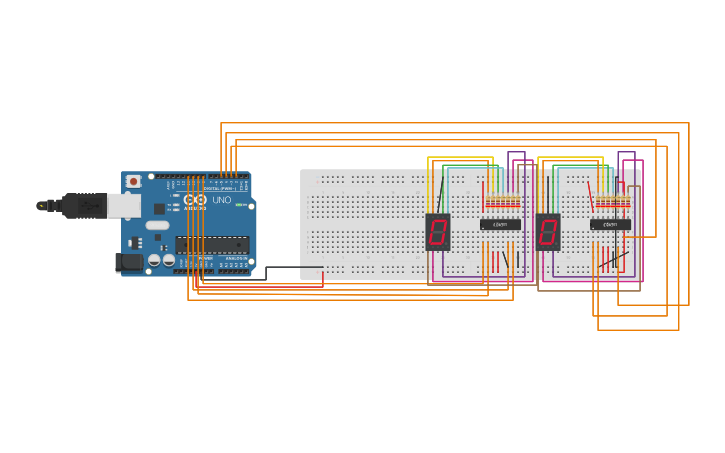 Circuit design ejercicio 3 arduino tp2 - Tinkercad