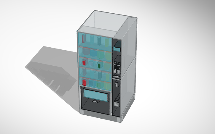 3d Design автомат с напитками Tinkercad