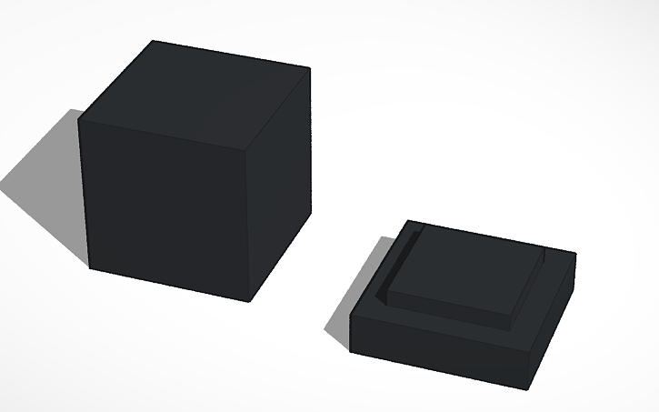 3D design Box and Cover - Tinkercad