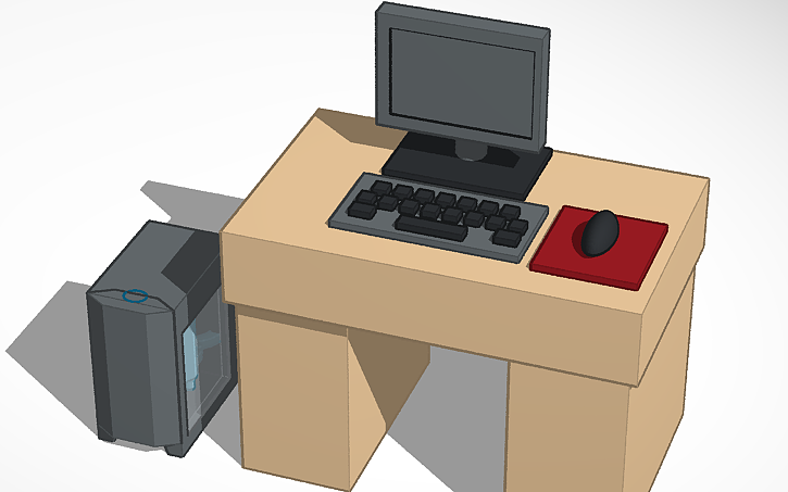 3D design My IRL PC Setup - Tinkercad