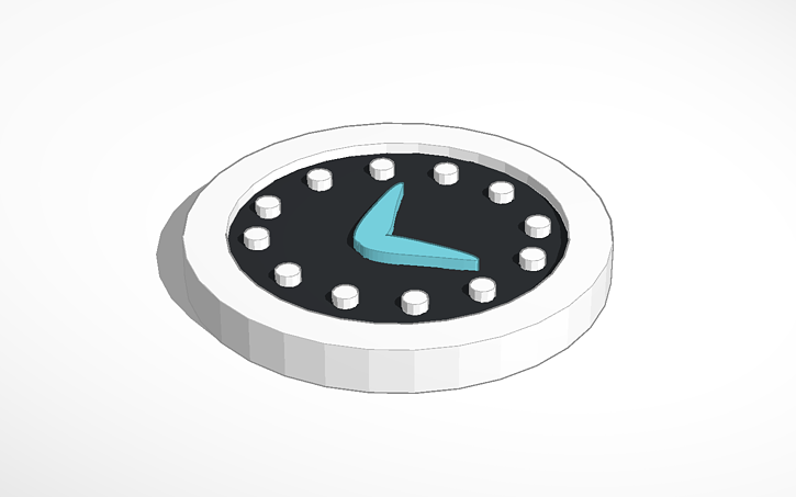 3D design Clock - Tinkercad