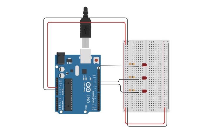 Circuit design Intermediate Design | Tinkercad