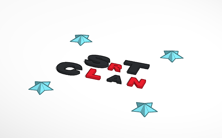 3D design Clan Logo of SrT | Tinkercad