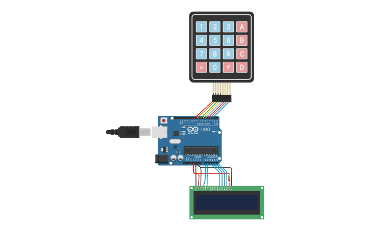 Circuit design key4x4-lola - Tinkercad