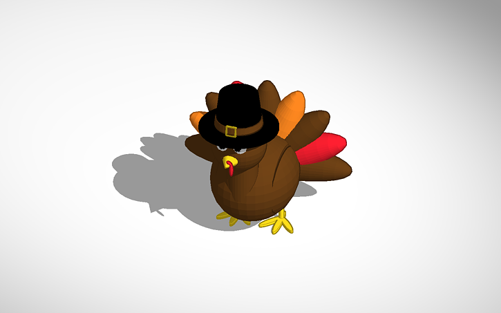 3D design Turkey #thanksgiving - Tinkercad