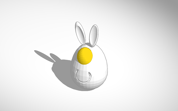 3D design CYCLOPS BUNNY EGG! | Tinkercad