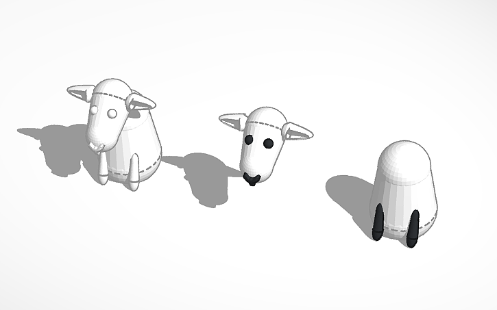 3D design Sheep - Tinkercad