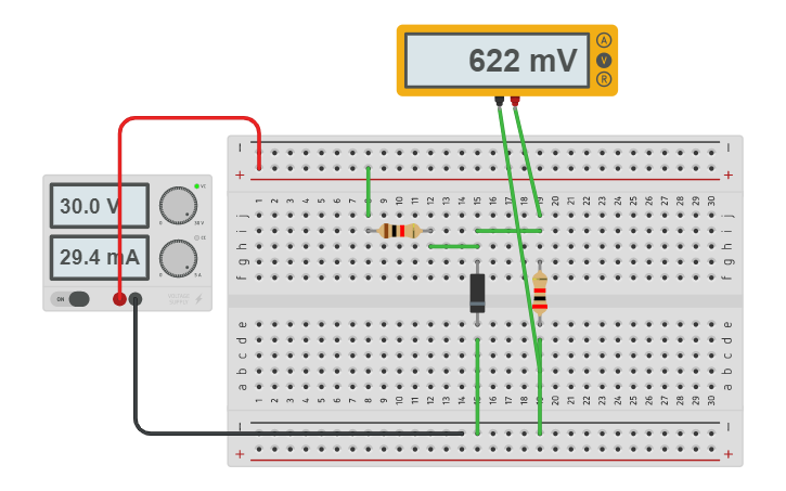 Circuit design rl sin fuente | Tinkercad