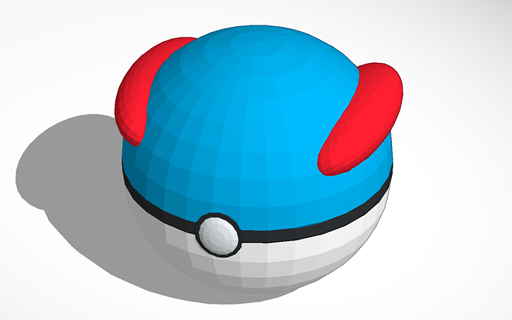 3D design Great Pokeball | Tinkercad