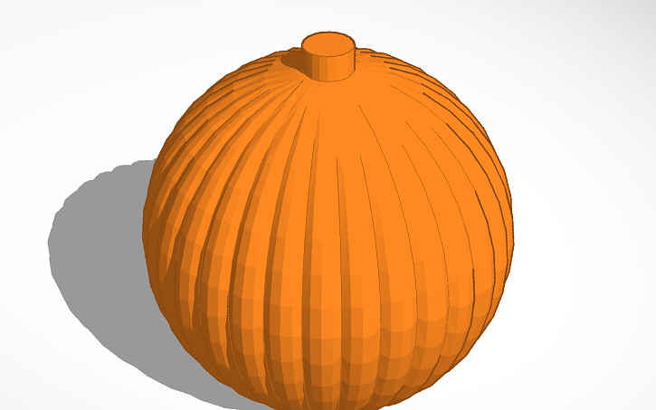 3D design pumpkin | Tinkercad