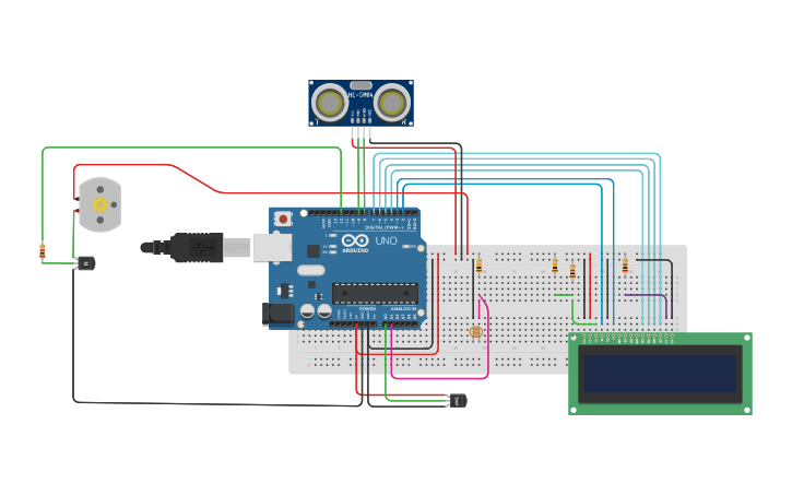 Circuit design Projeto 2021 - Arduino | Tinkercad