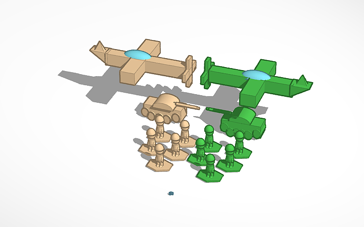 3D design plastic army men - Tinkercad