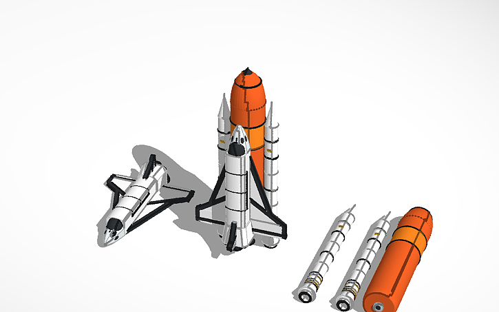 3D design Copy of NASA Space Shuttle - Tinkercad