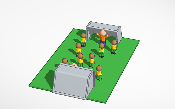3D design A Soccer Game - Tinkercad