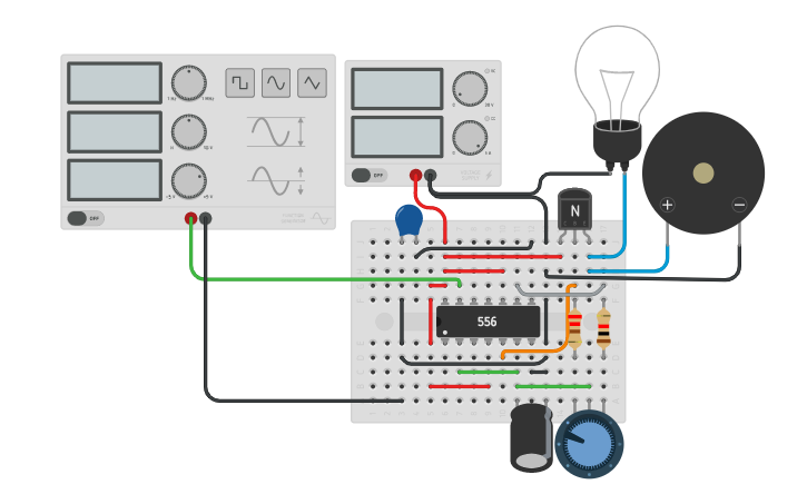 Circuit design Note music - Tinkercad