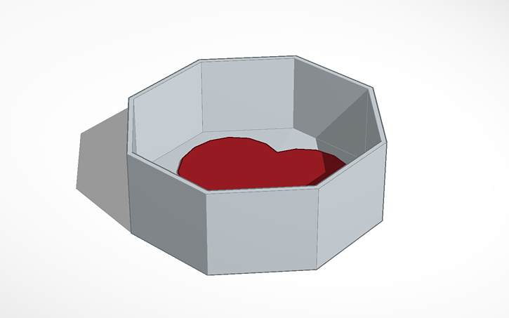 3D design Heart Plate | Tinkercad
