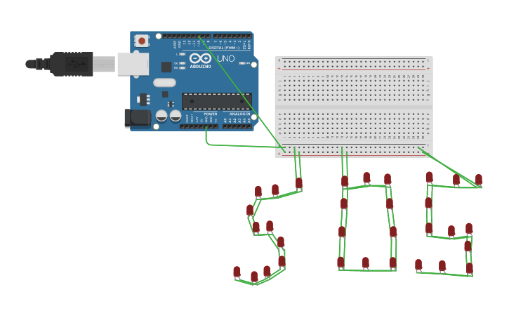 Circuit design Práctica 7 - SOS | Tinkercad
