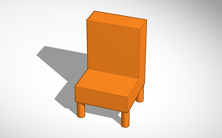 3D design Basic Chair - Tinkercad